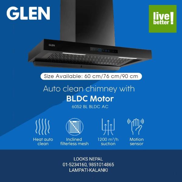 GLEN 6052 BL BLDC AC-HEAT AUTO CLEAN 60cm , MOTION SENSOR KITCHEN ...