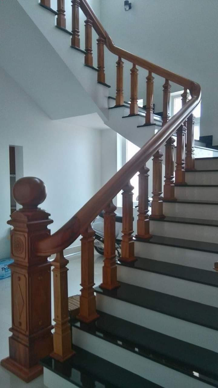 Sisau Wooden Railing New Design Staircase (Bharyang) -Trade Nepal ...